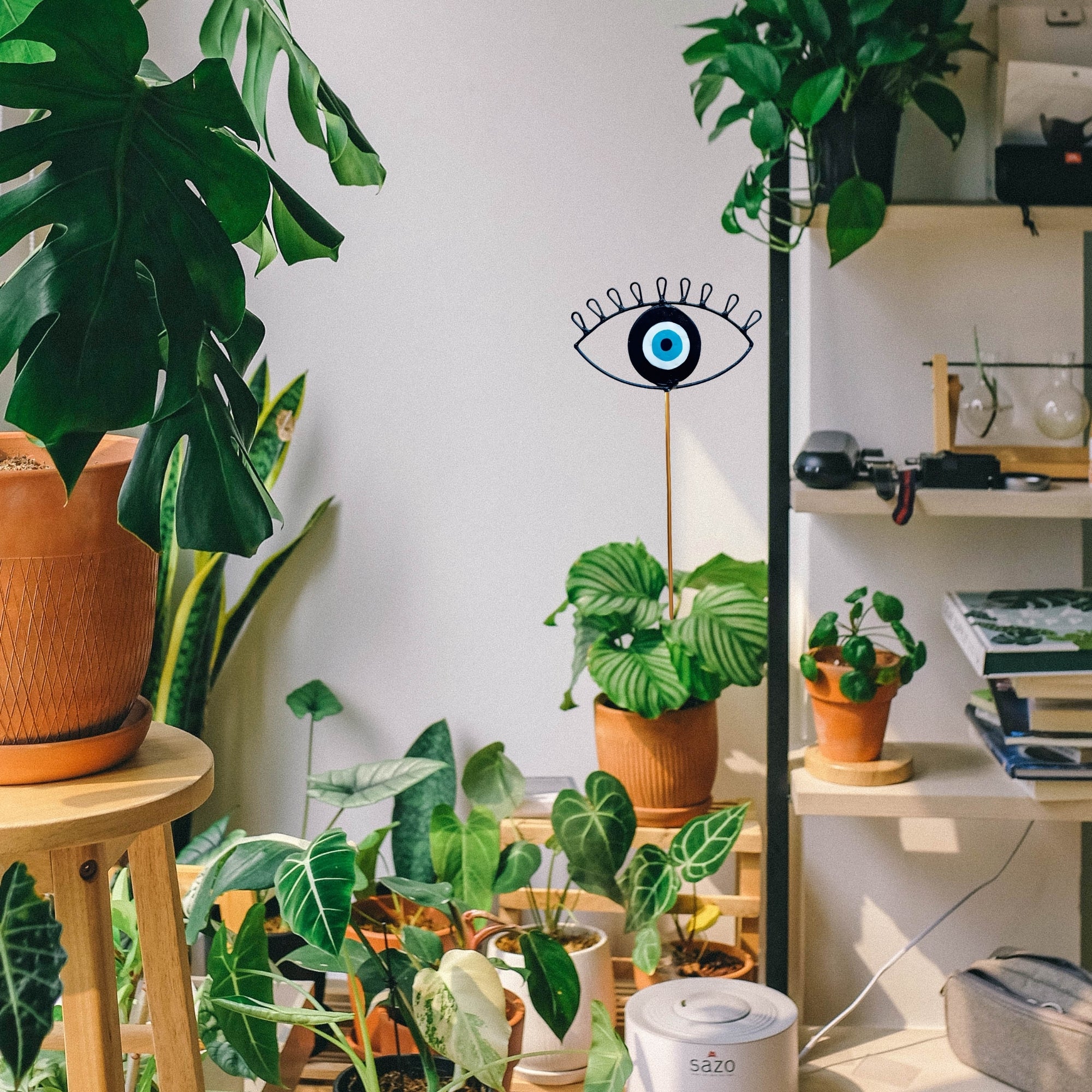 Decorative Evil Eye (pack of 2) Metal Stick/Garden Stake for Garden De ...