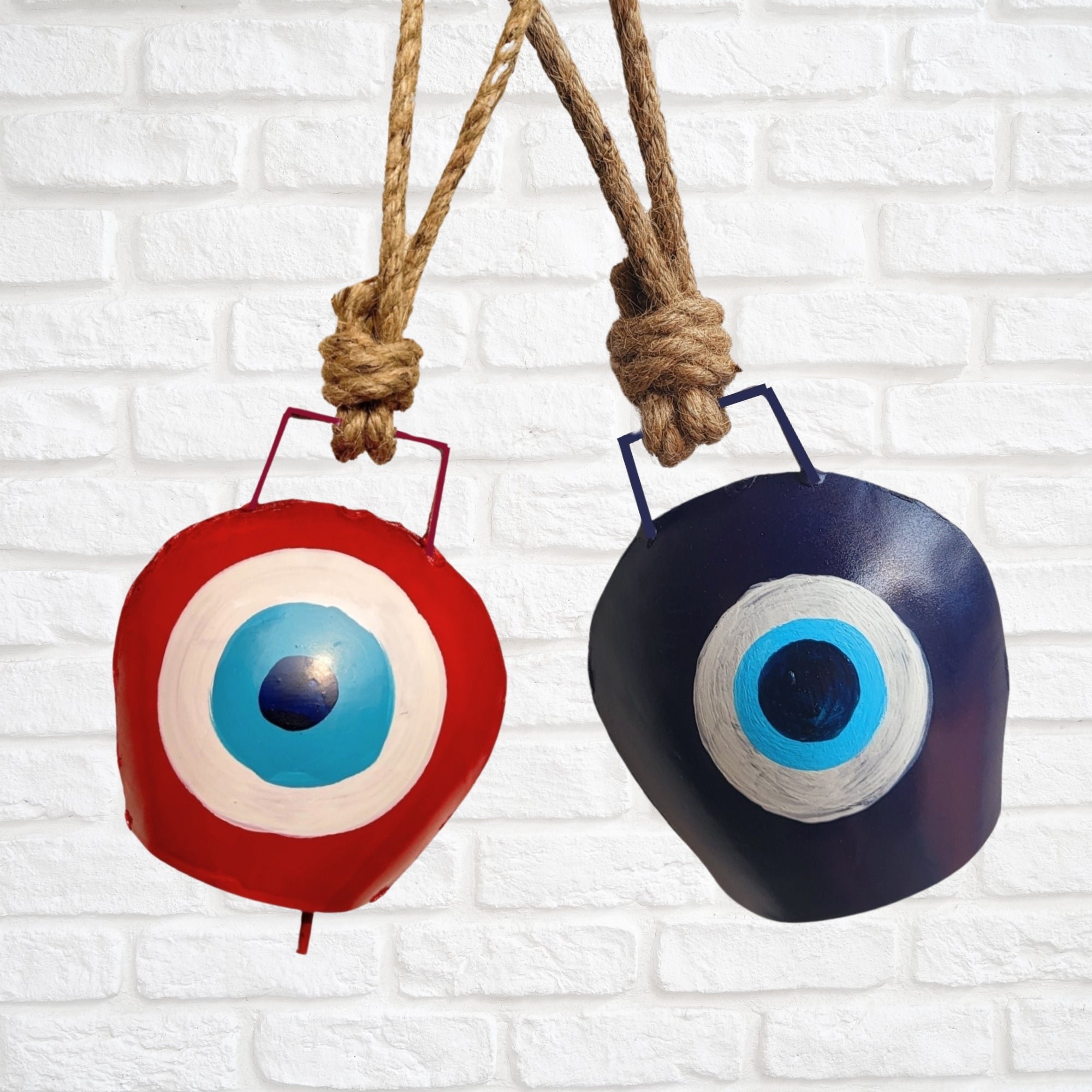 Evil Eye Bell Combo- Blue & Red – JASMEY HOMES